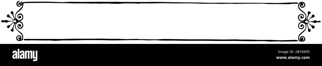 Single Line Borders Clip Art