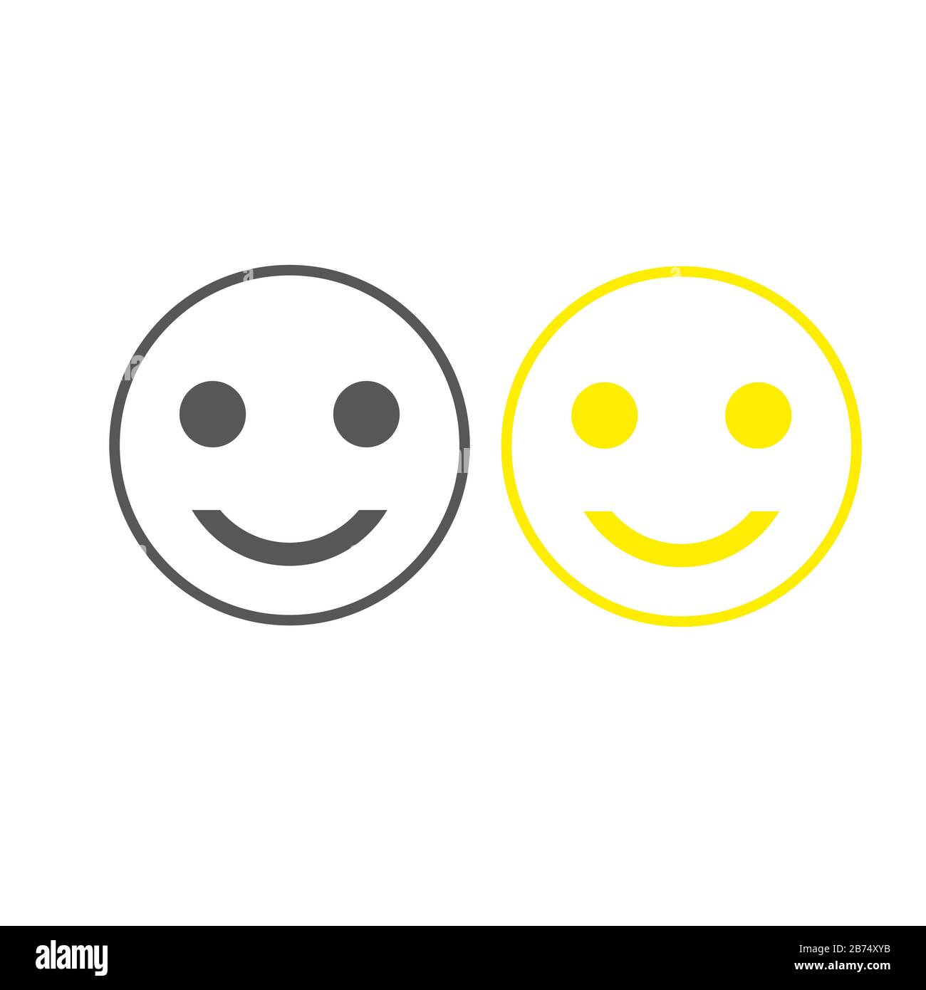 Smile icon in trendy flat style isolated on background. Smile icon page ...