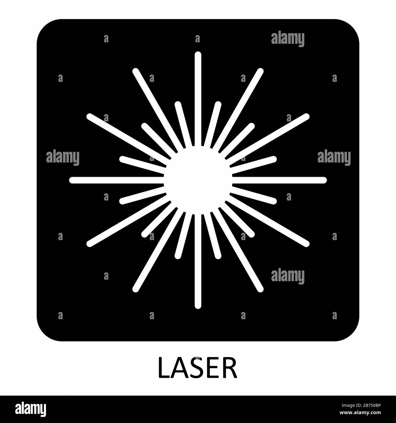 Symbol laser warning sign hi-res stock photography and images - Alamy