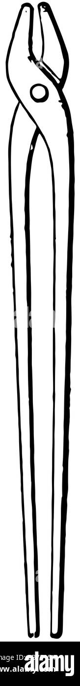 This illustration represents Blacksmith Tongs which is designed for ...
