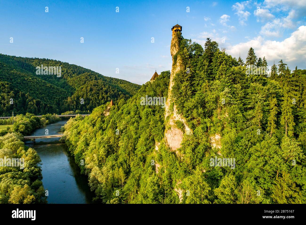 Orava castle - Oravsky Hrad in Oravsky Podzamok in Slovakia. Medieval ...