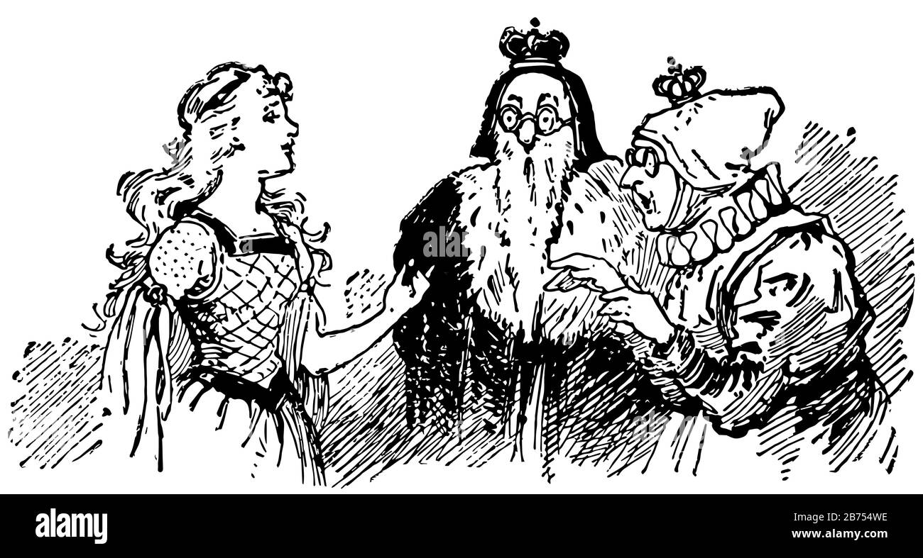 Vintage Princess Drawing