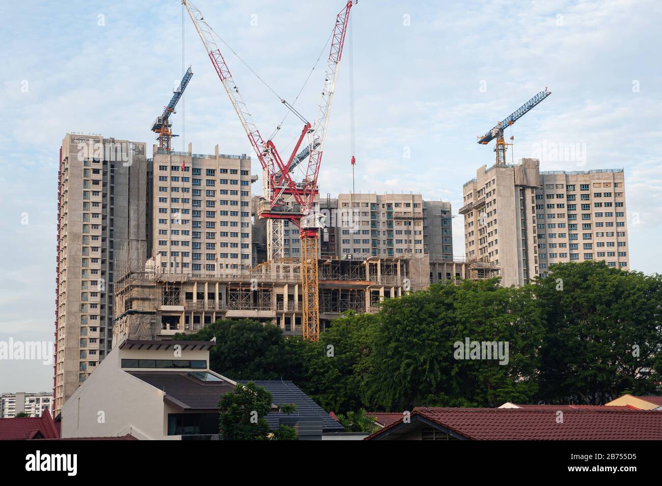 Singapore Construction Site High Resolution Stock Photography and ...