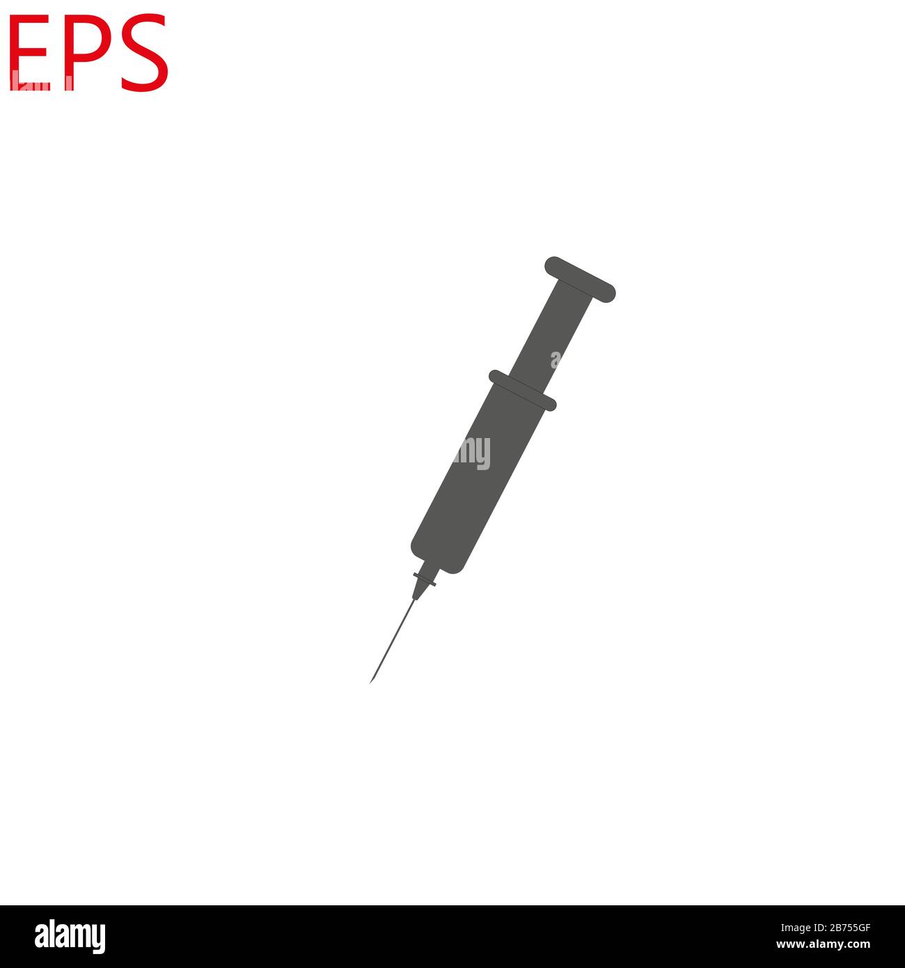 Syringe, injection icon vector, filled flat sign, solid pictogram ...