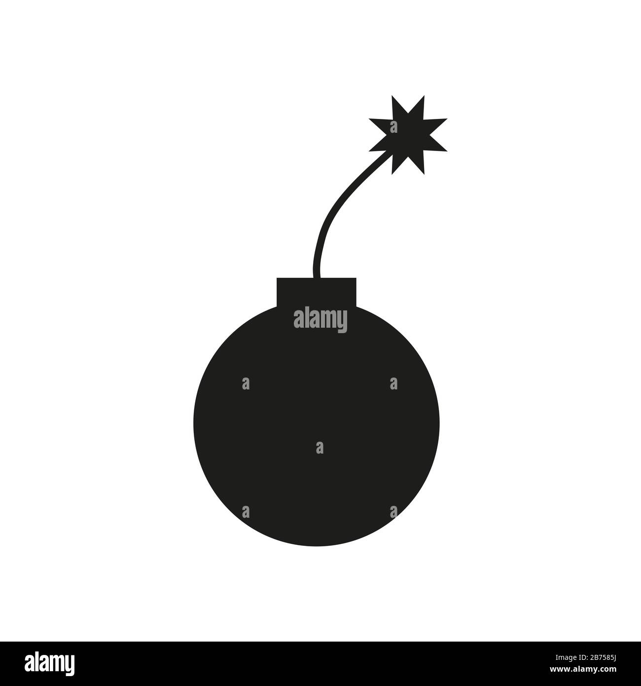 Bomb icon,vector illustration. Flat design style. vector bomb icon ...