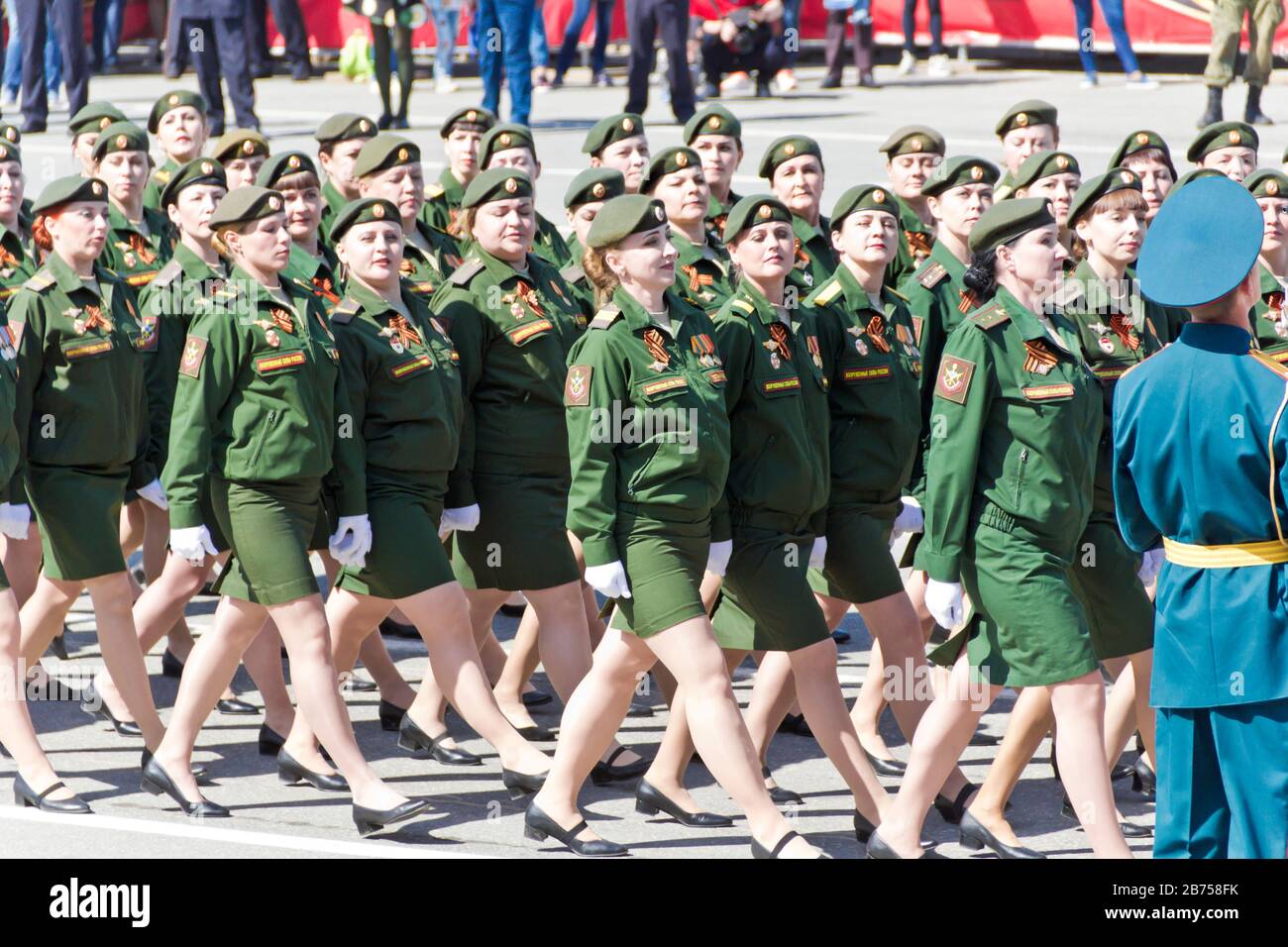 Russian Army Women Parade