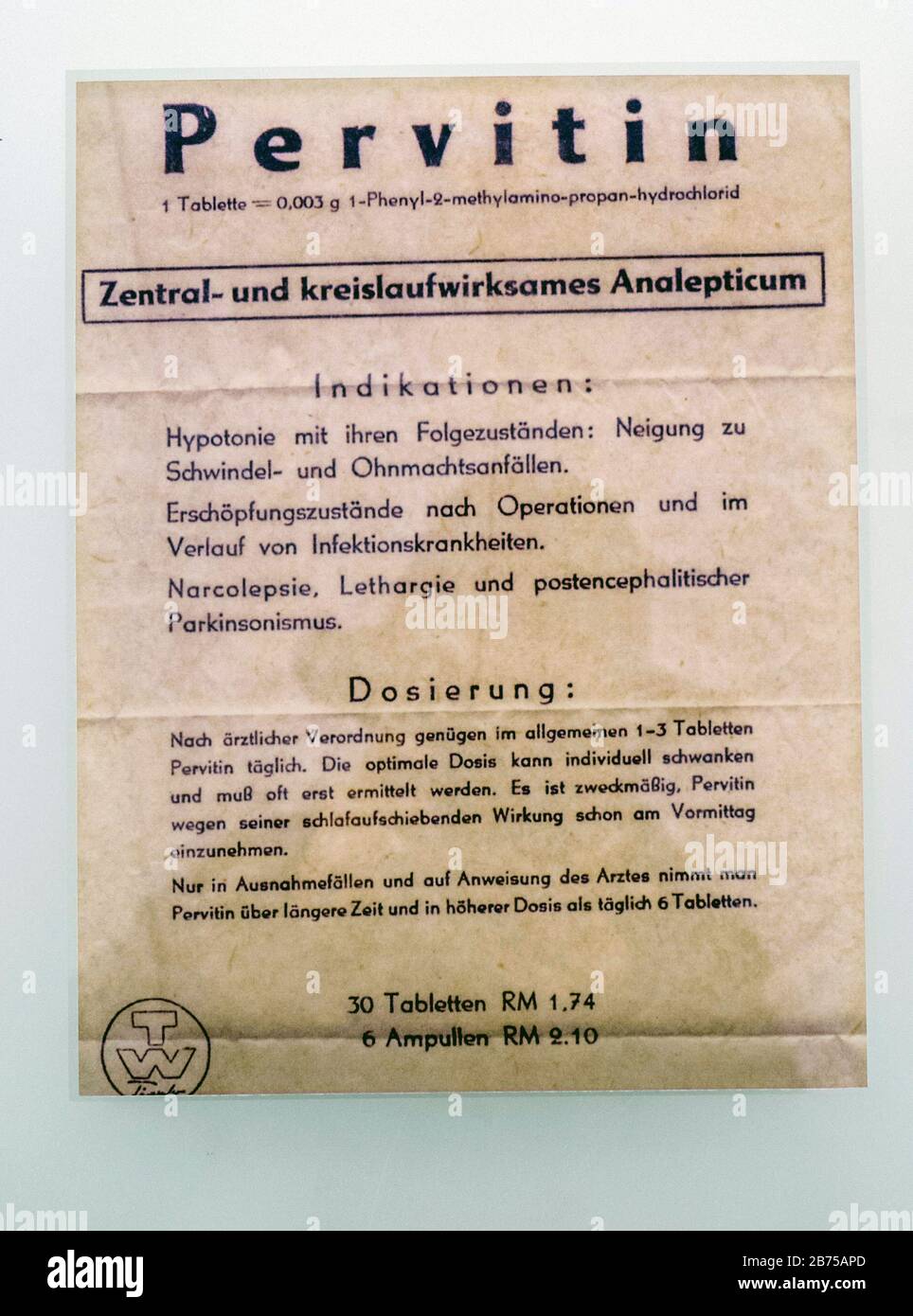 Pervitin germany hi-res stock photography and images - Alamy