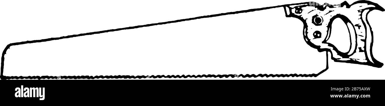 This illustration represents Saw which is used to make this type of cut ...