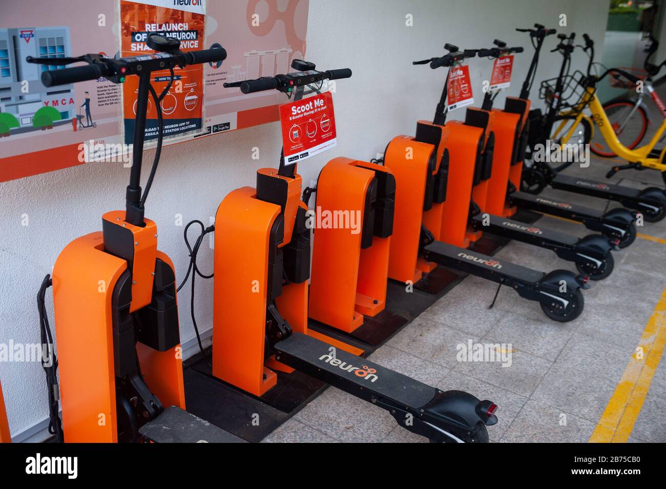 Neuron e scooter charging hi-res stock photography and images - Alamy