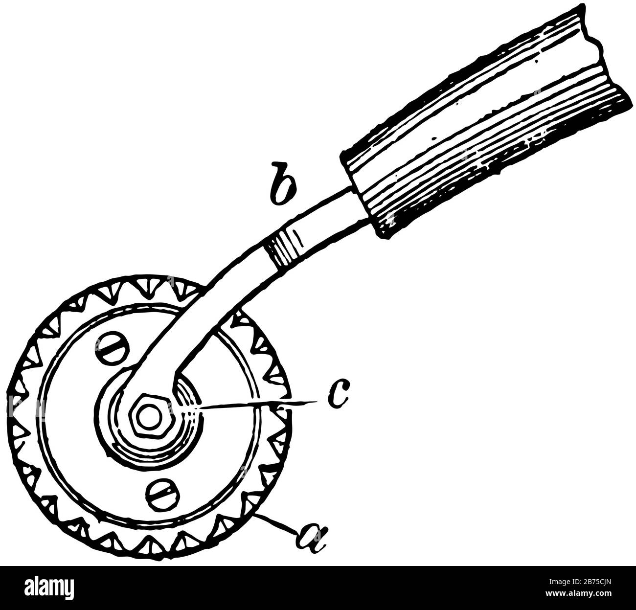This illustration represents Bookbinder Roller which is used to bind ...