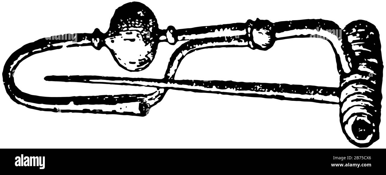 Brooch with pin in this design, vintage line drawing or engraving ...