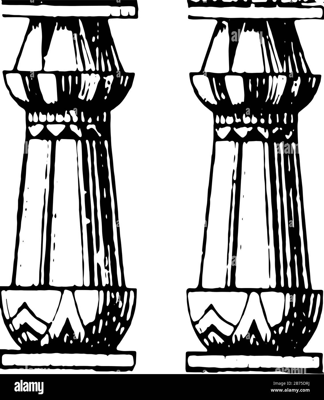 Egyptian columns Stock Vector Images - Alamy
