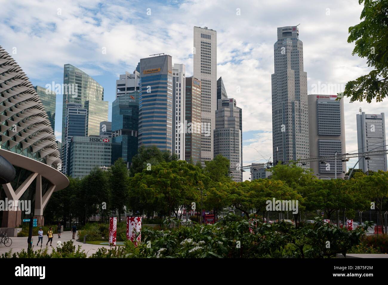 Raffles place park hi-res stock photography and images - Alamy
