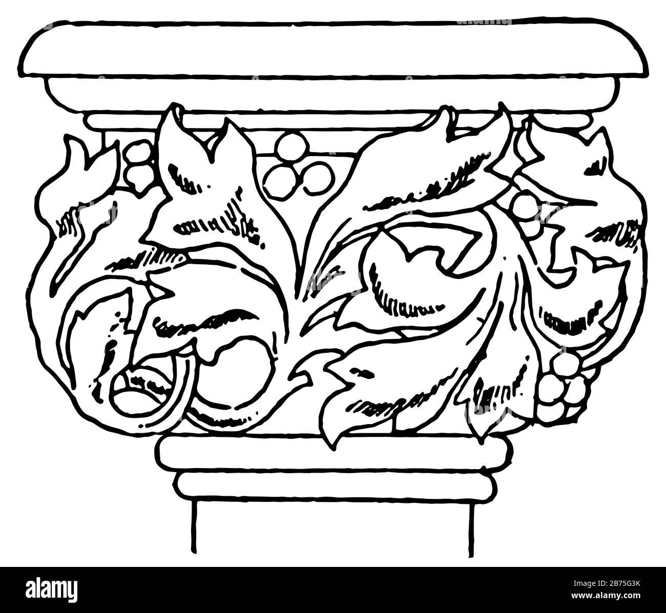 Capital, Beverley, Cathedral, British Museum, misinterpreted, vintage ...