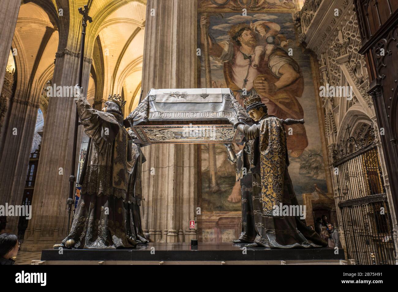 Tomb of Christopher Columbus in the Cathedral of Santa María de la Sede ...