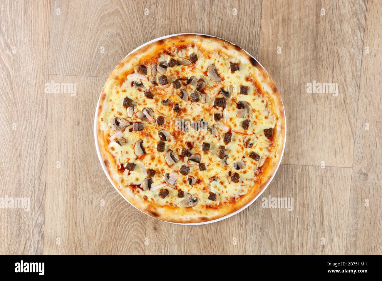 super supreme pizza Stock Photo - Alamy
