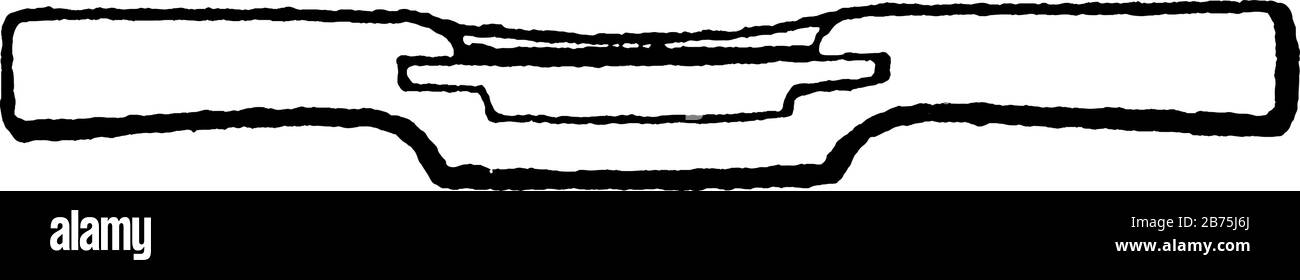 This illustration represents how to work on Spoke shave, vintage line ...