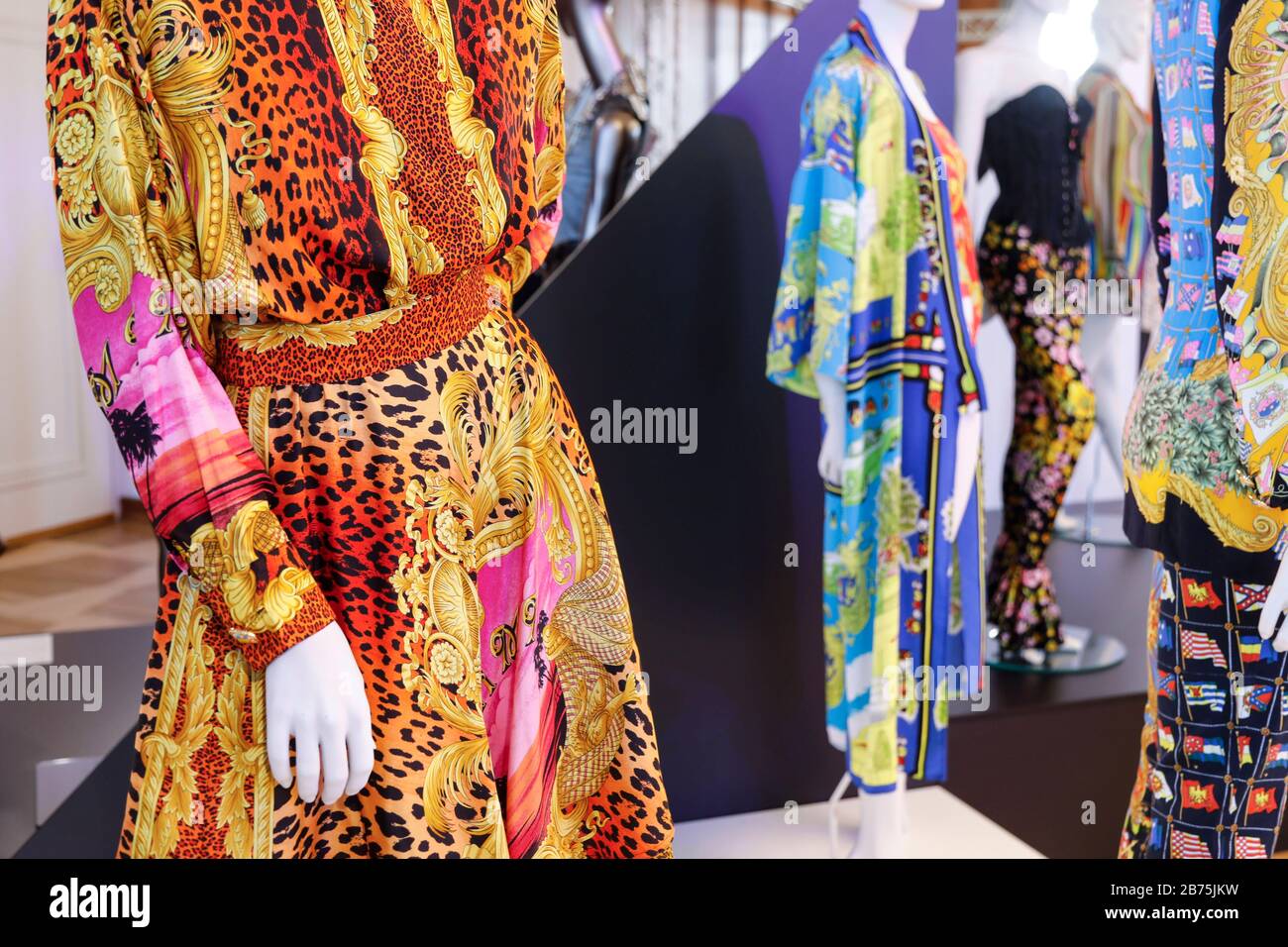 View of the Gianni Versace Retrospective exhibition in Berlin, on 05.02 ...