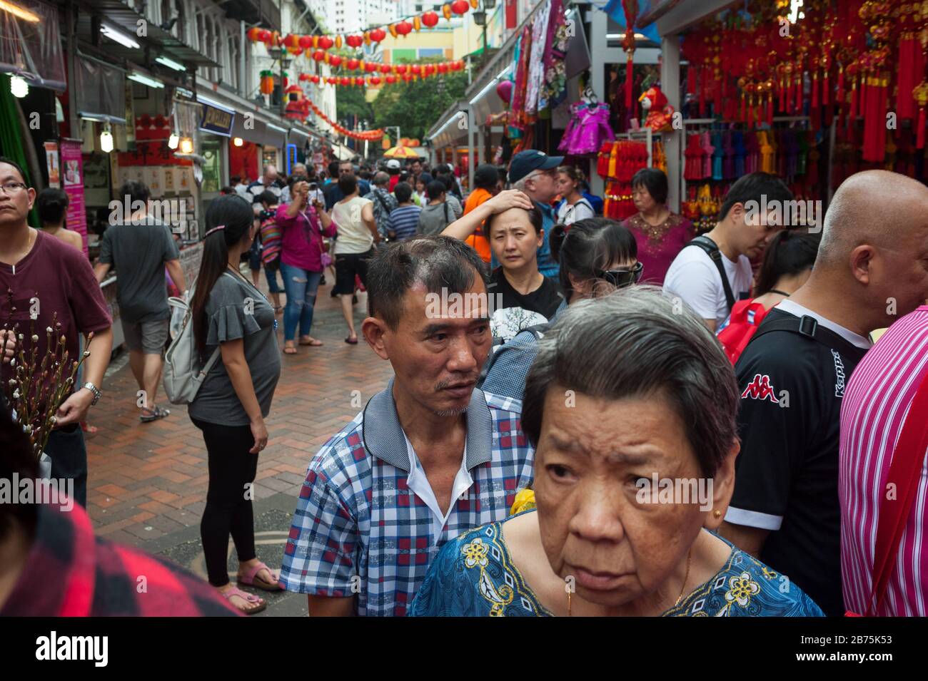 27.01.2018, Singapore, Republic of Singapore, Asia - People cavort at ...