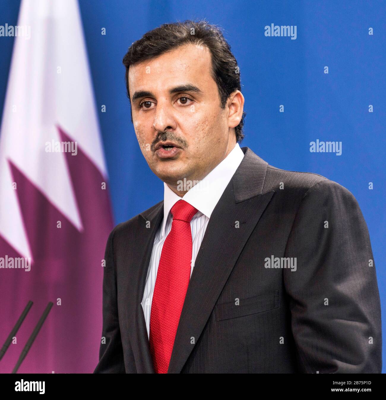Tamim Bin Hamad Al Thani, Emir Of Qatar High Resolution Stock ...