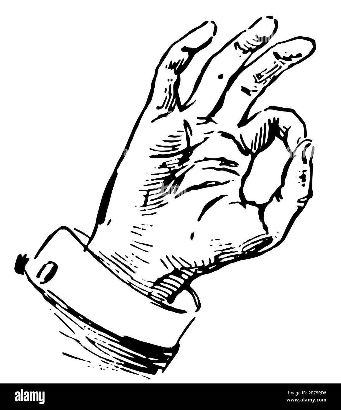 Board of Trade sign language for I will buy 50 shares, vintage line ...