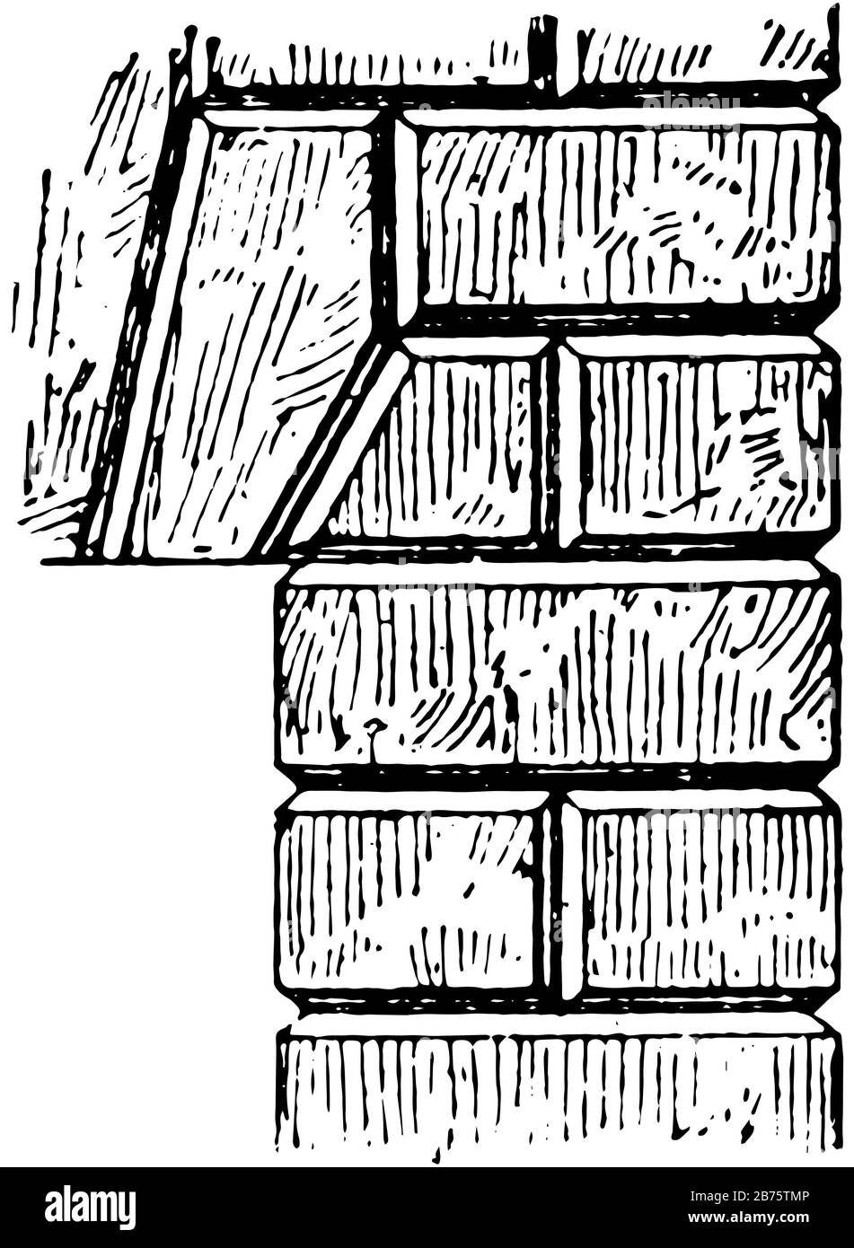 Beveled Masonry, rockwork, whole, length, chamfered, beveled, vintage ...