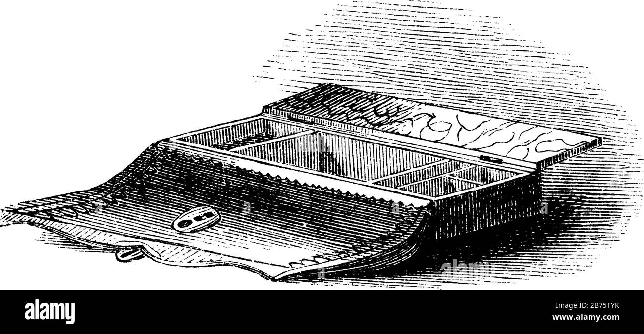 Portable library engraving Stock Vector Images - Alamy