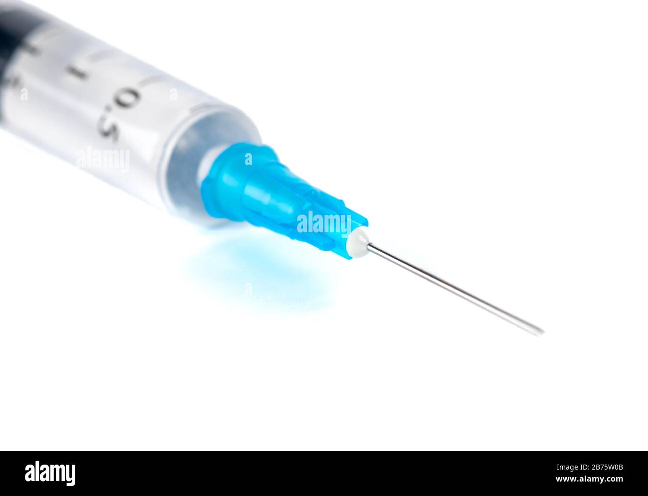 Standard design single use syringe isolated on white background Stock ...