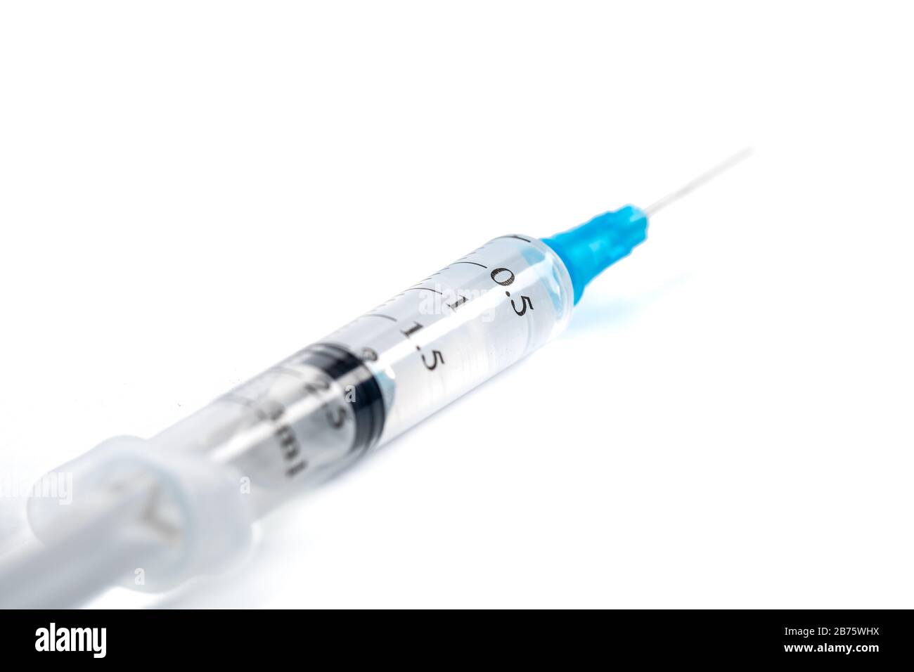 Standard design single use syringe isolated on white background Stock ...