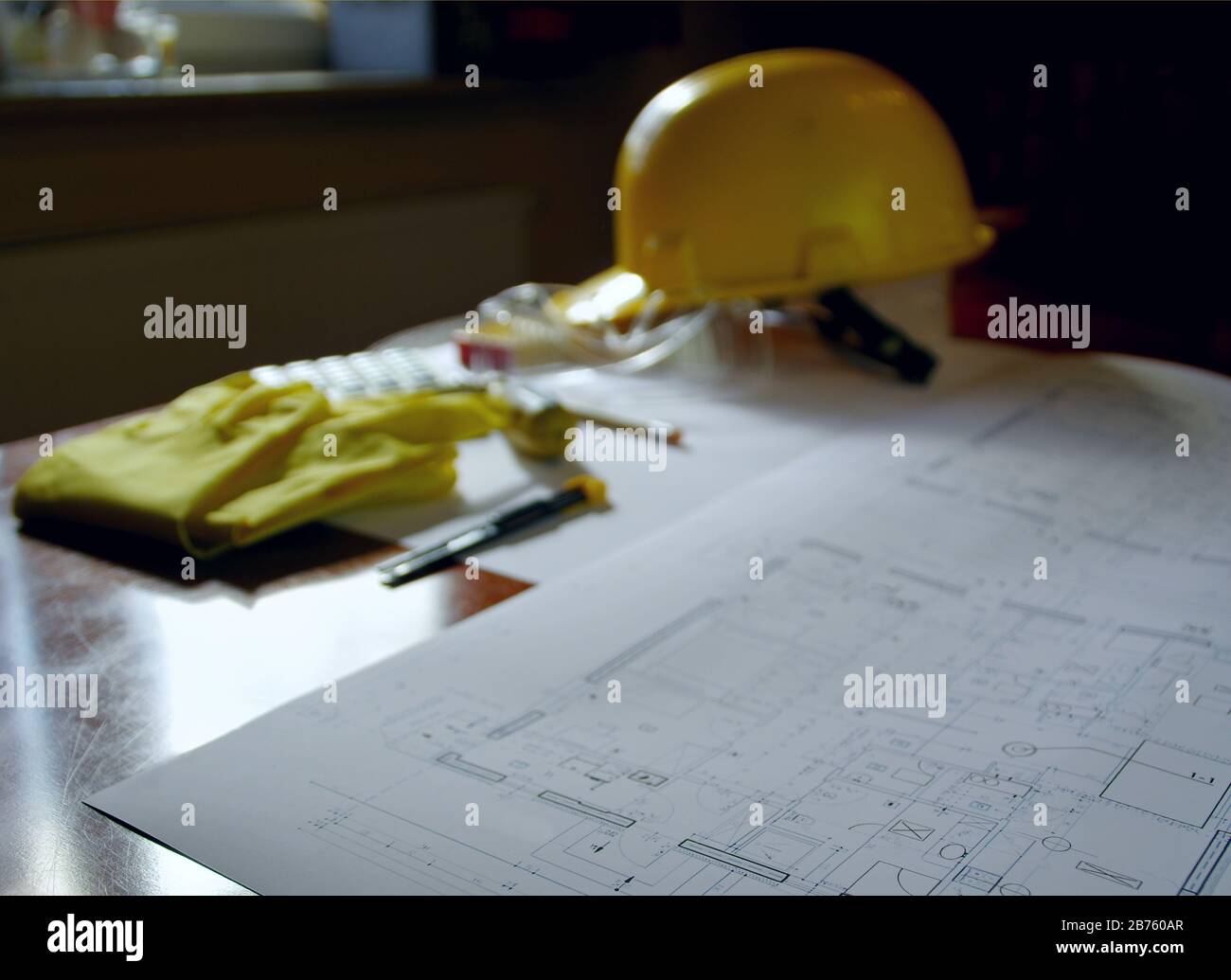 Engineer or construction manager office. Building and construction ...