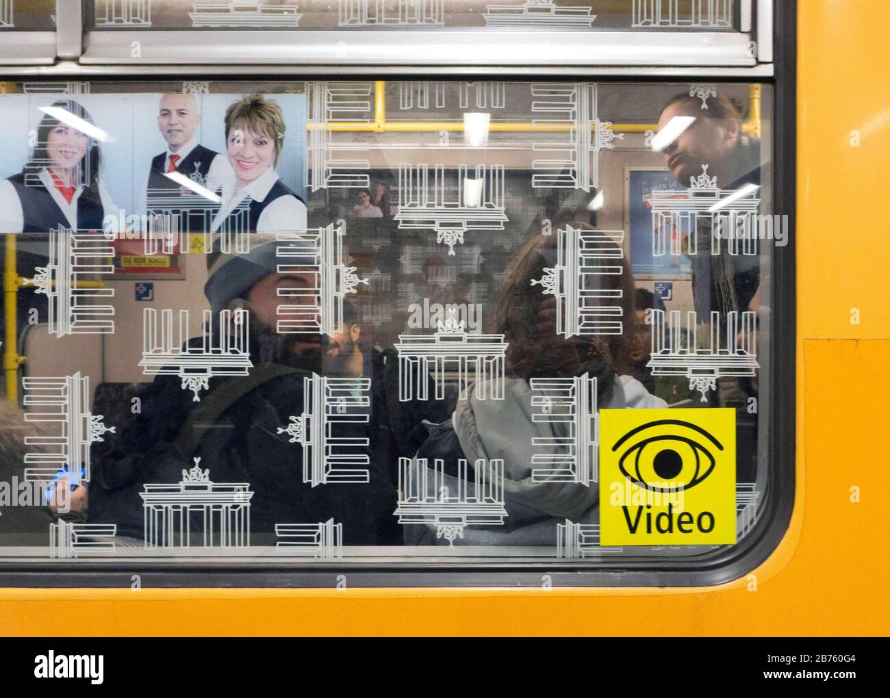 A logo with the reference "Video" is attached to an underground train ...