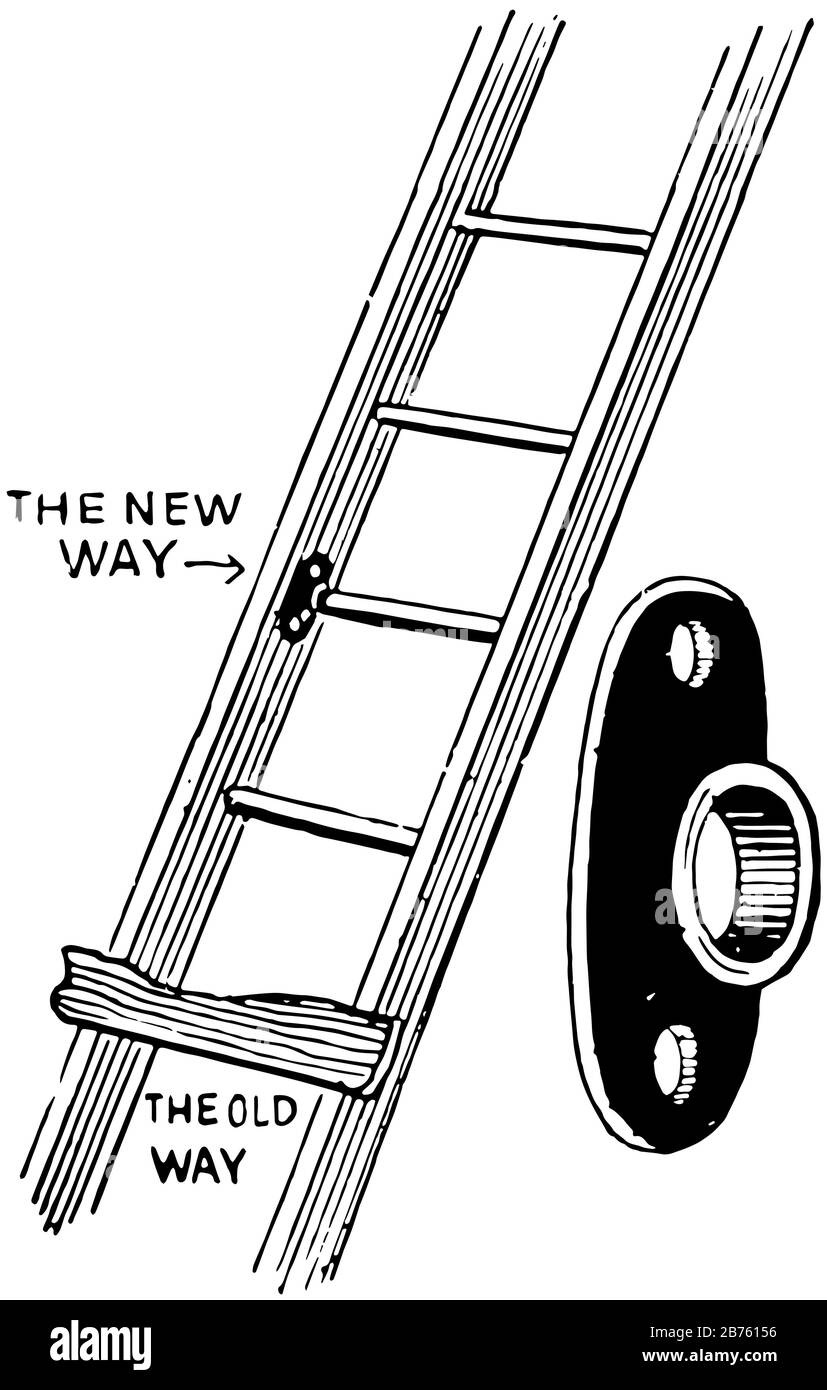This illustration represents Ladder Repair Plate in which repair easily ...
