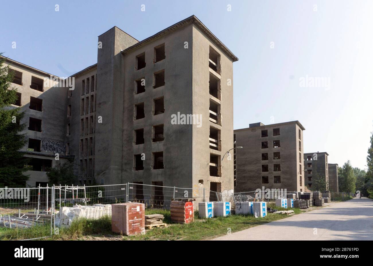 The picture shows the apartments in Prora, converted into luxury ...