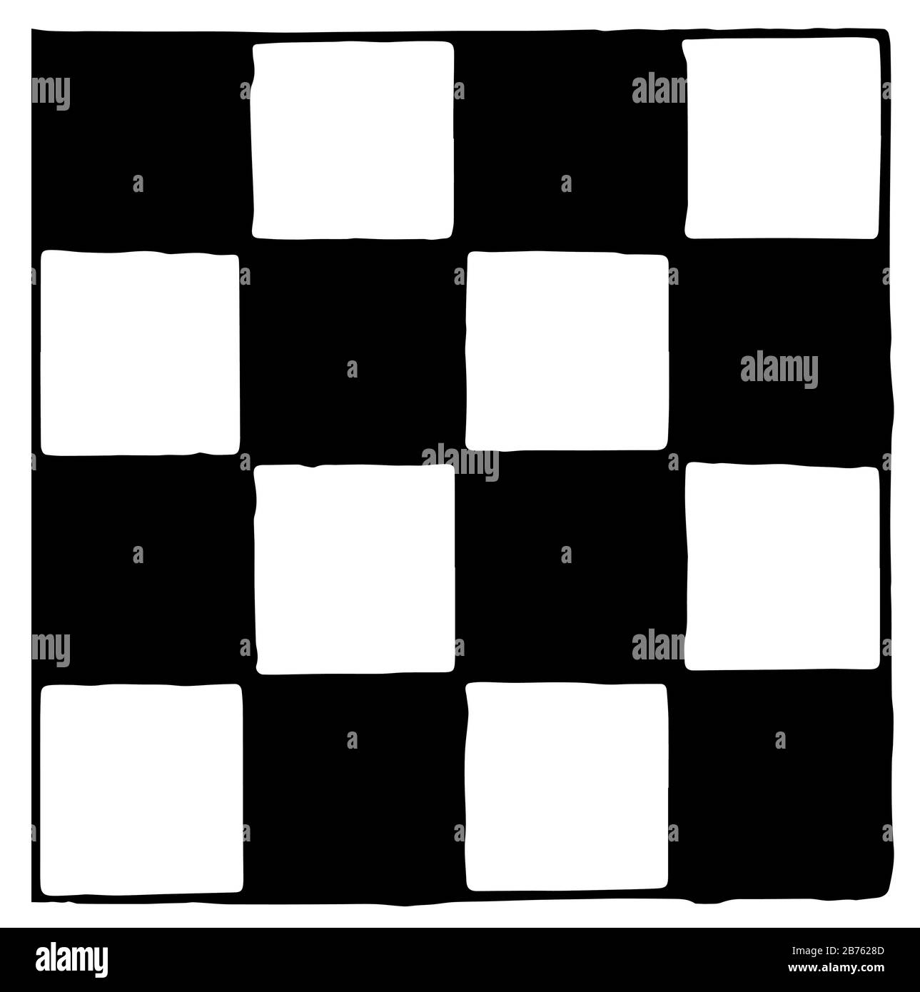 International code flag for the letter N, square shape flag with 16 ...