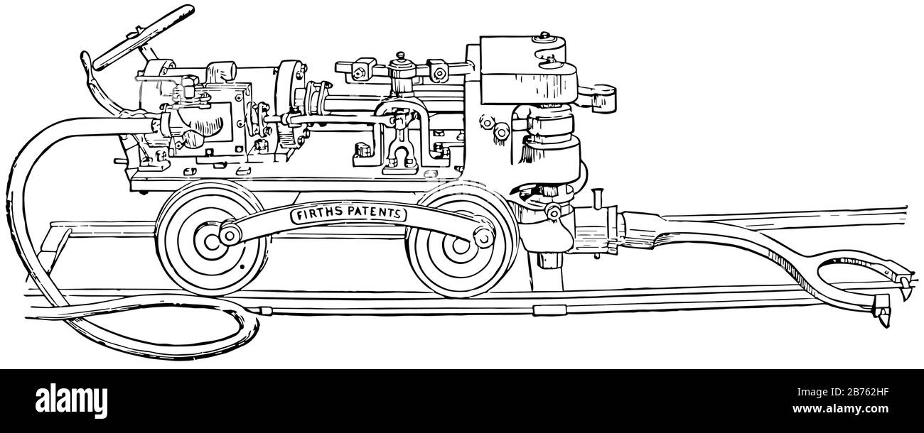 This illustration represents Coal cutting Machine which consists ...