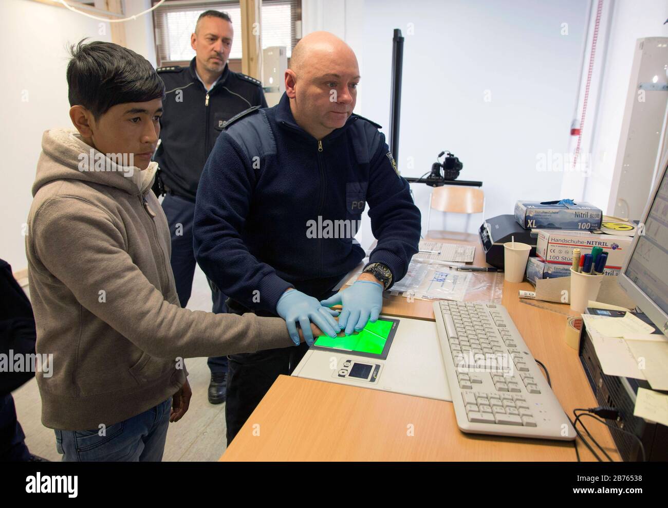 Fingerprint Station High Resolution Stock Photography and Images - Alamy