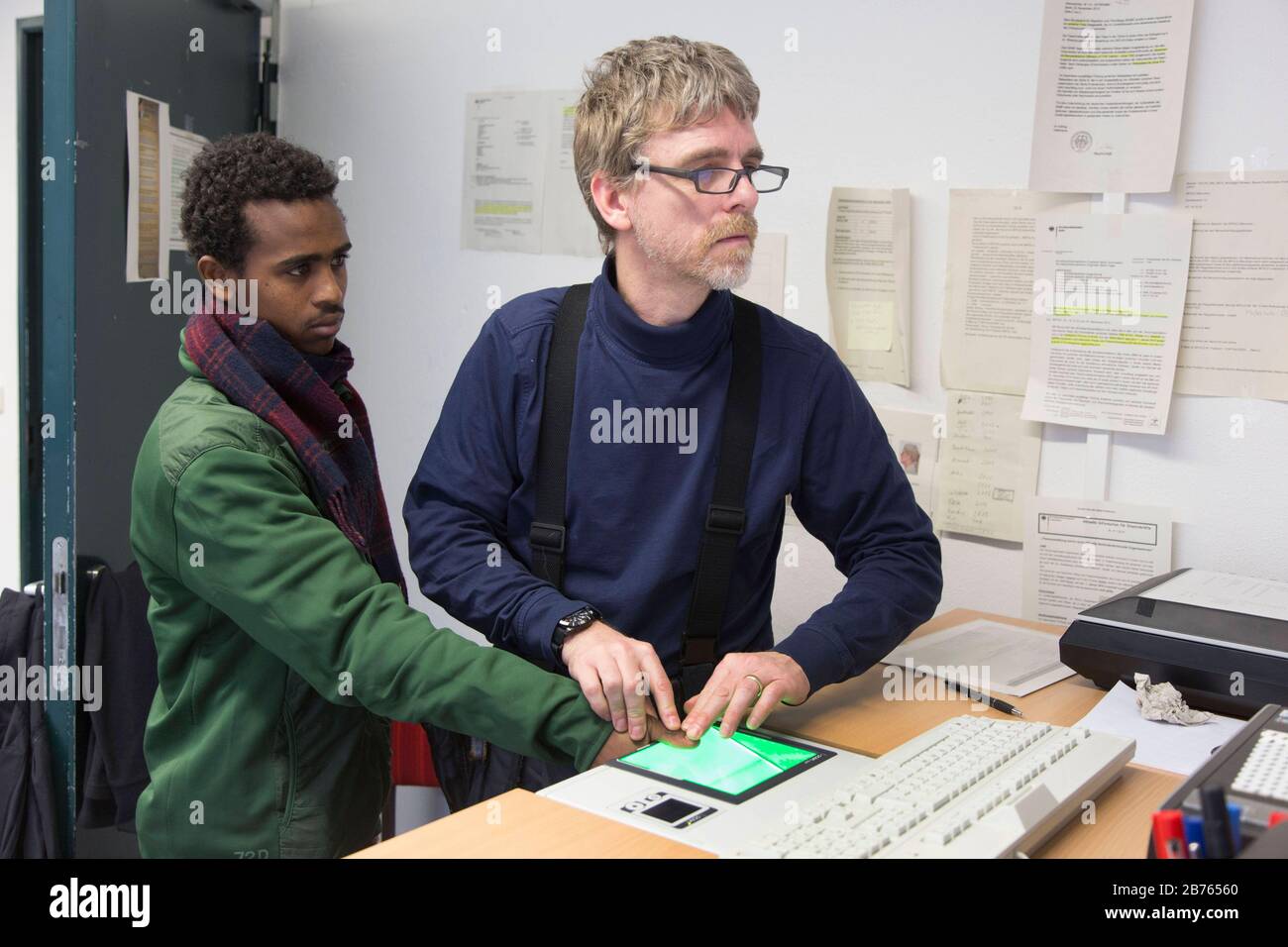 Fingerprint station hi-res stock photography and images - Alamy