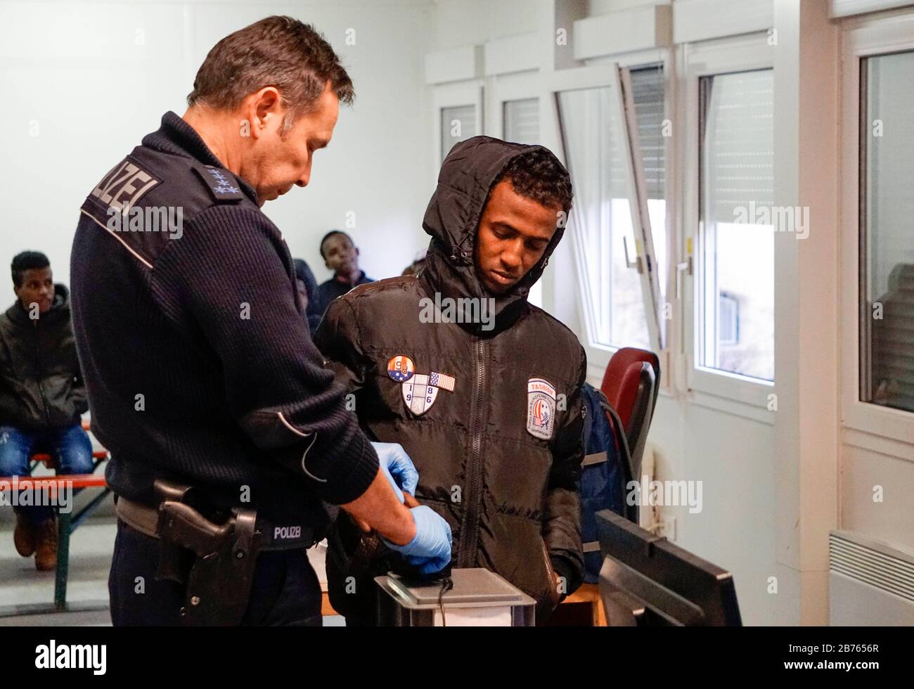 Fingerprint procedure hi-res stock photography and images - Alamy