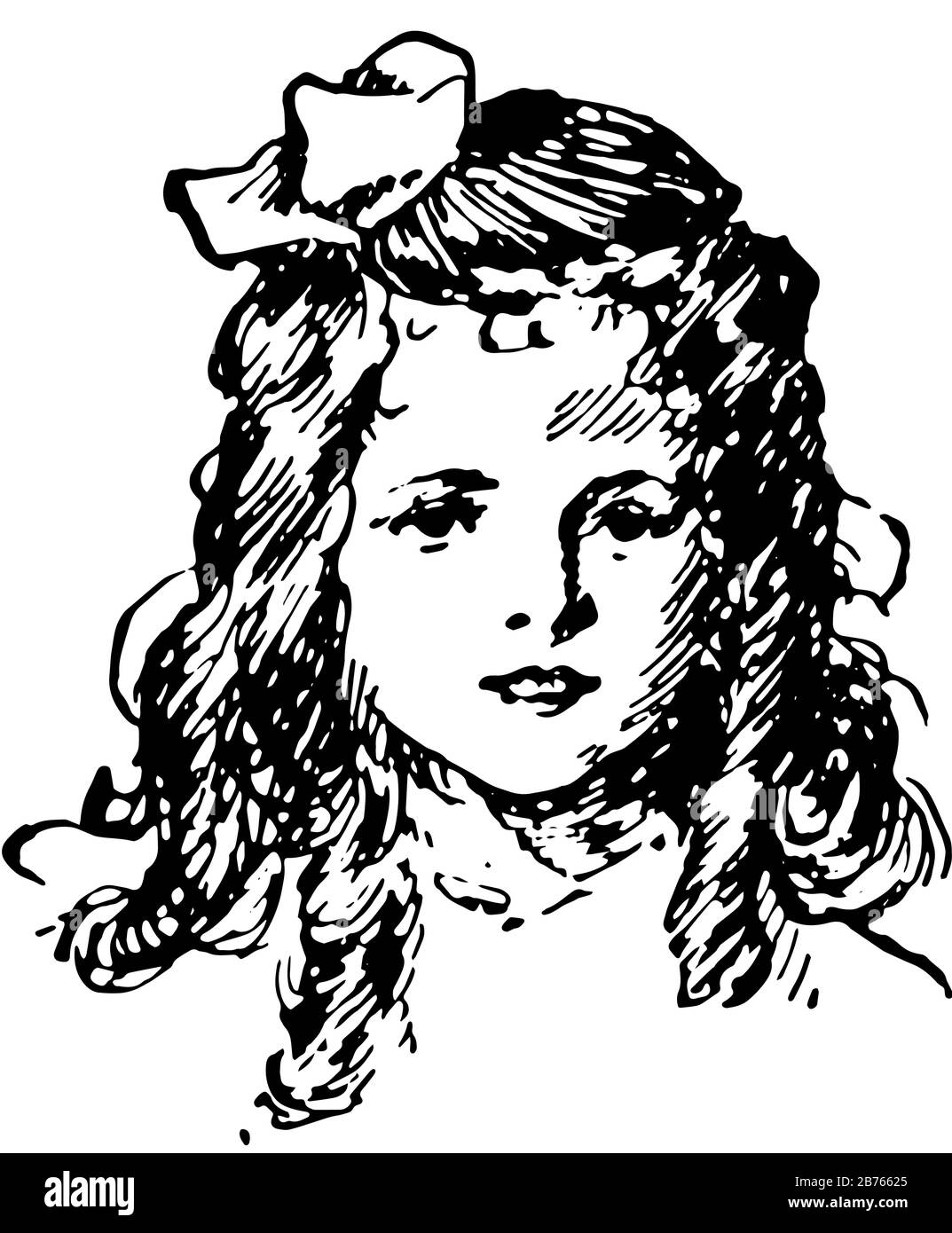 Girl bow Stock Vector Images - Alamy