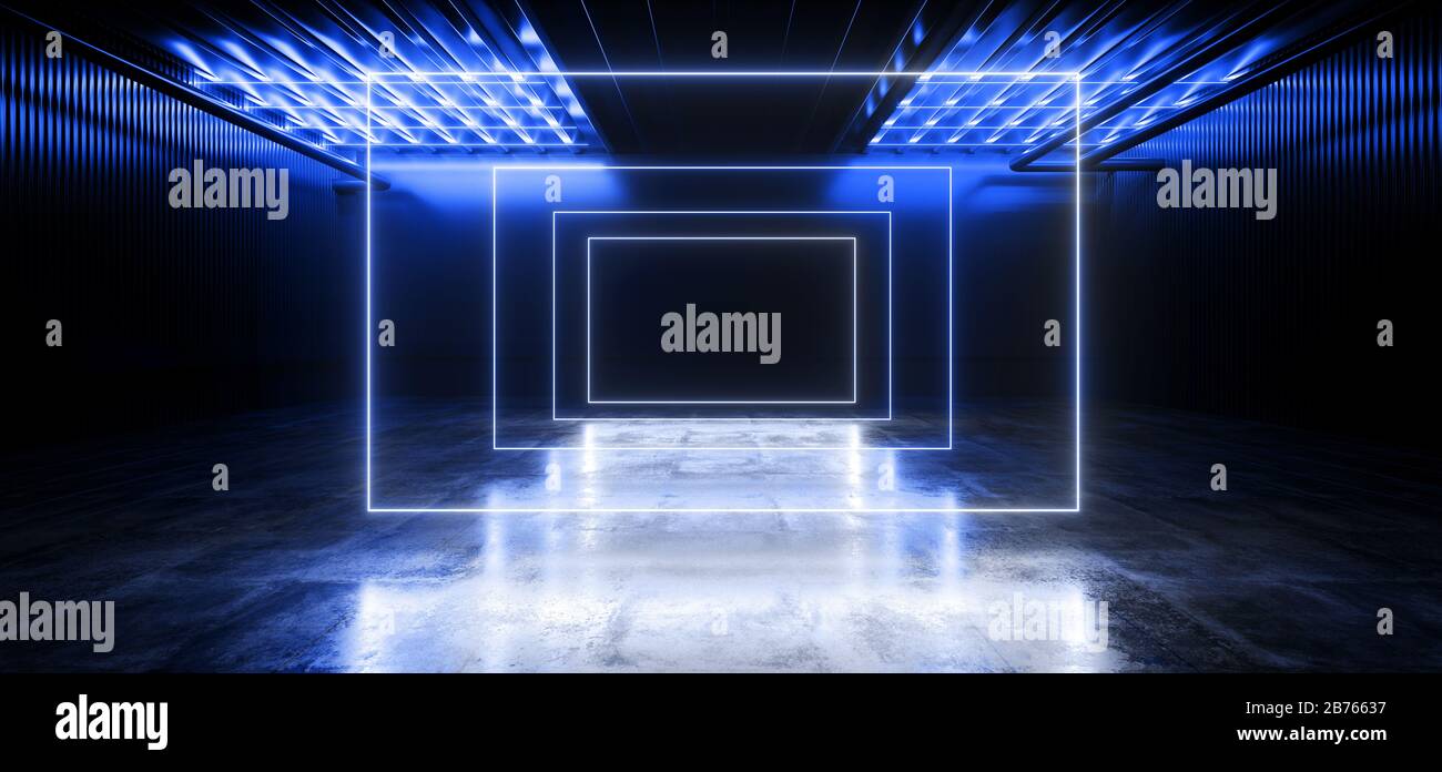 3d rectangle tunnel hi-res stock photography and images - Alamy
