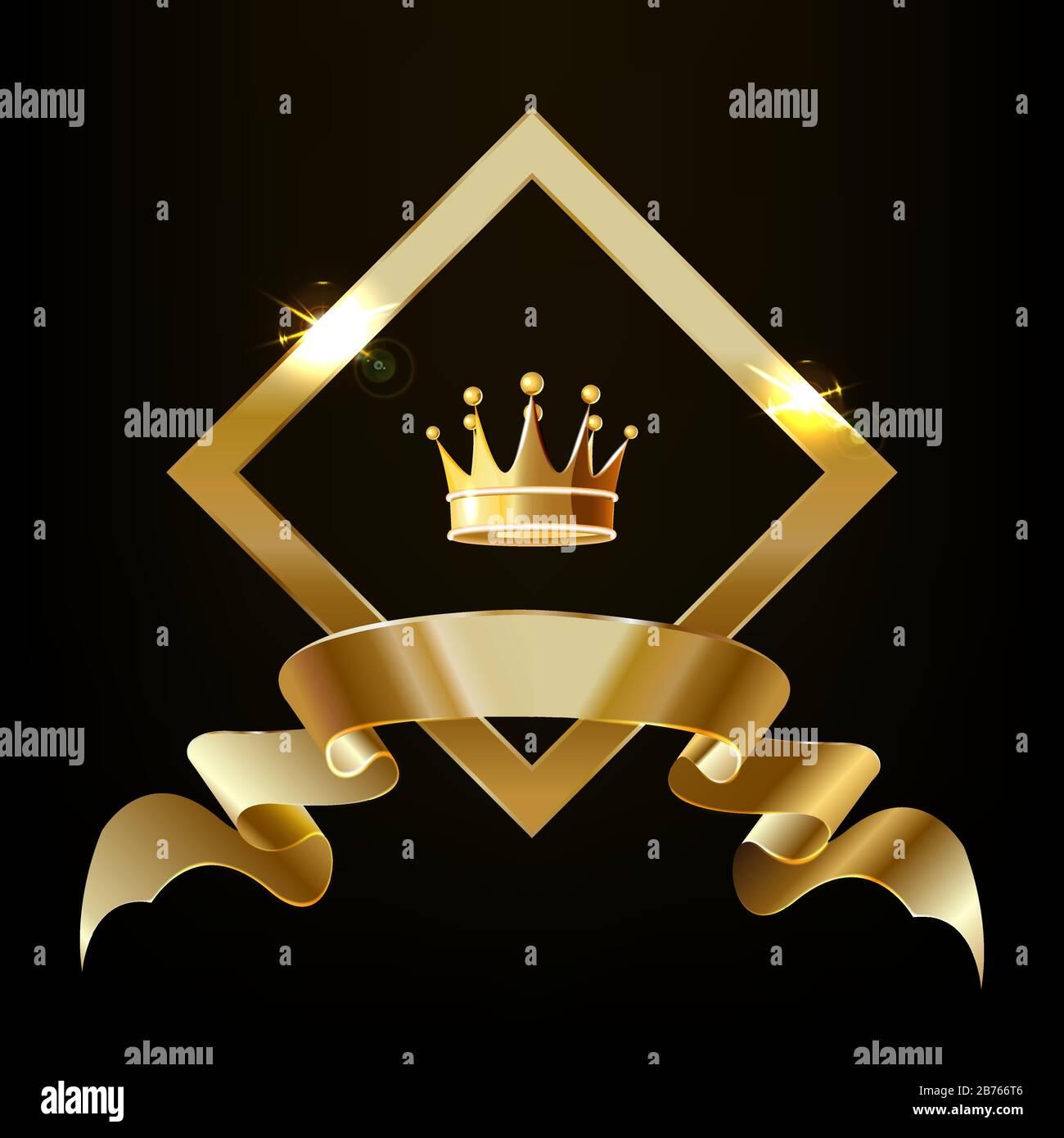 Luxury letter crown in Stock Vector Images - Alamy