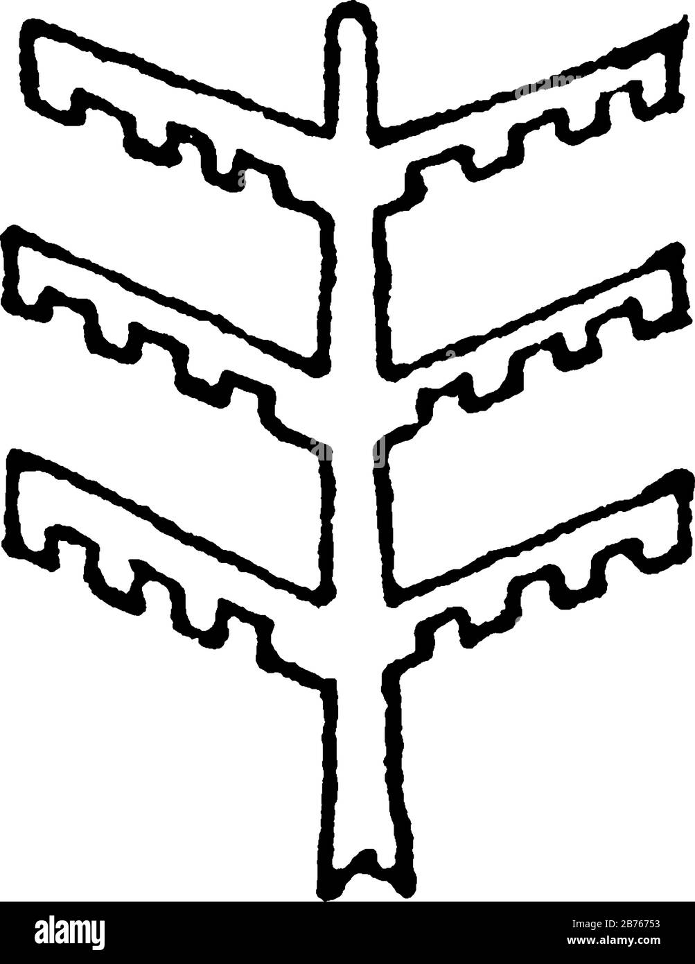 Tree Design stem serves as a pillar or beam, this is a water conduit ...