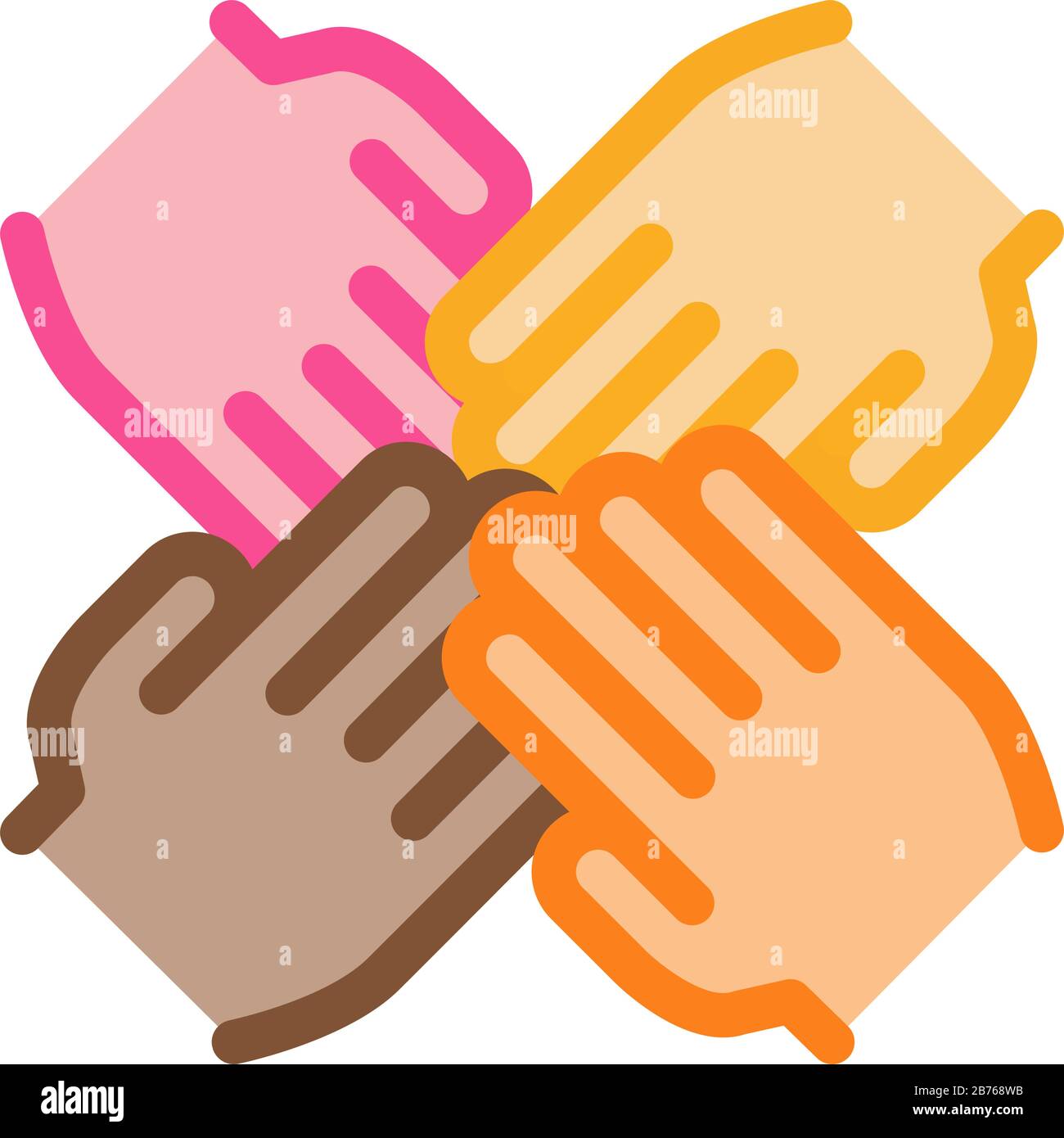 Group Hand Shake Clip Art