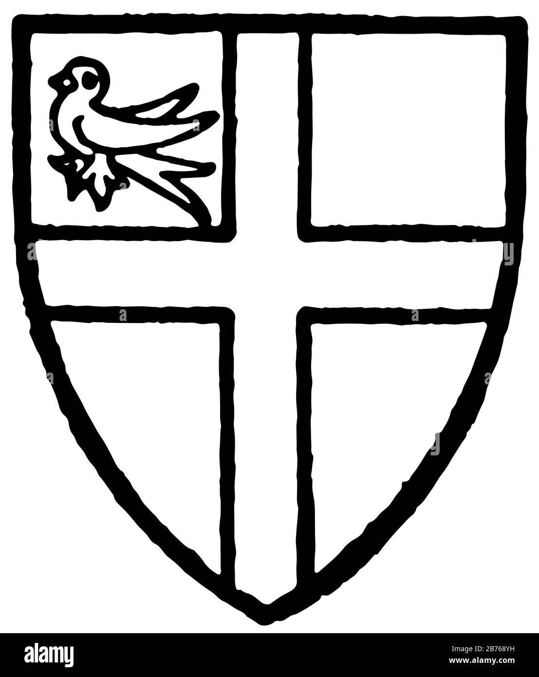 Andrew Harcla bore the arms of St. George with a martlet sable, vintage ...