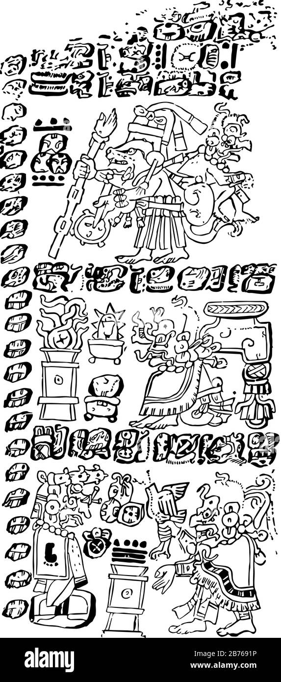 Dresden codex Stock Vector Images - Alamy