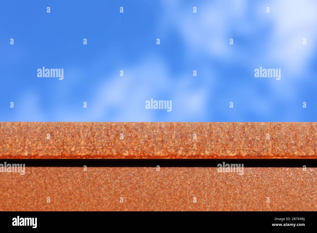 Corten steel rusted metal Stock Photo - Alamy