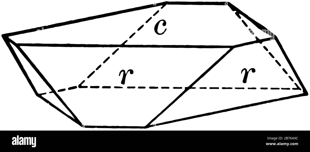 This diagram represents Hematite, vintage line drawing or engraving ...