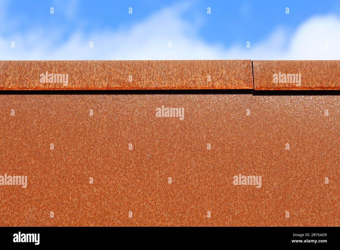 Corten steel rusted metal Stock Photo - Alamy