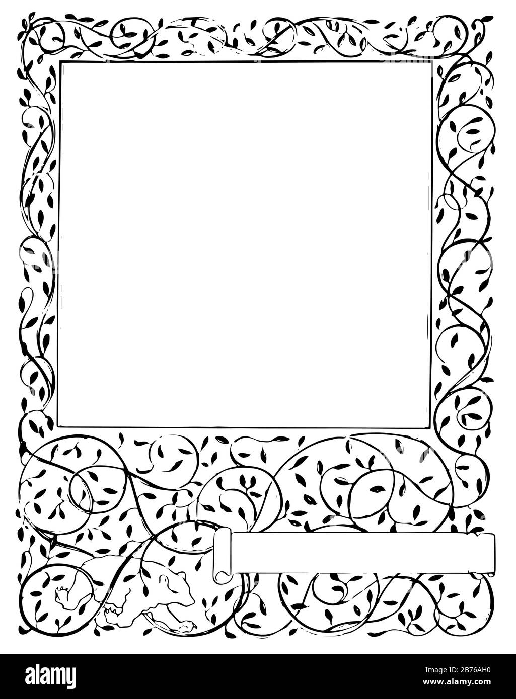Floral Frame have decorated with vines and leaves in this pattern ...