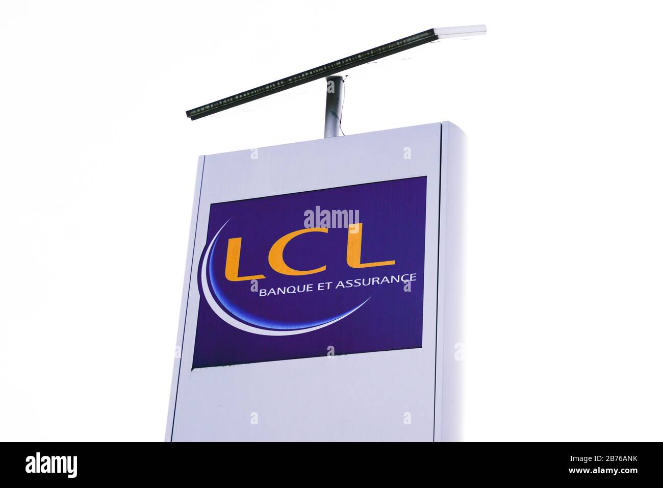 Bordeaux , Aquitaine / France - 10 28 2019 : LCL sign office store ...